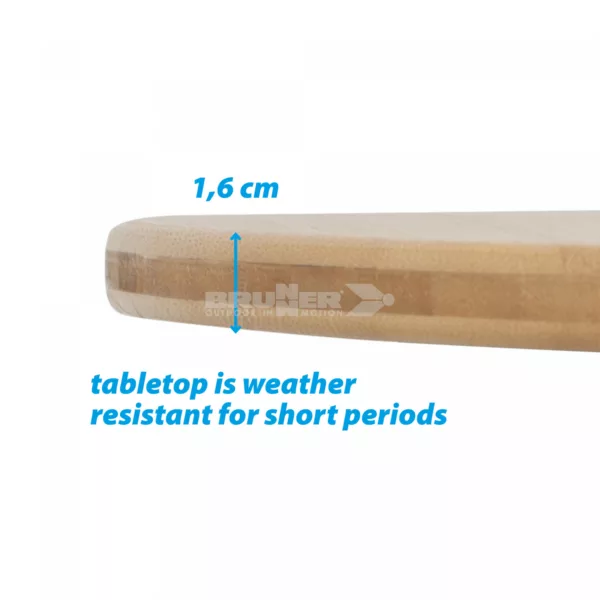 Brunner - Camperking R Round Bamboo Camping Table - Grantham's ...