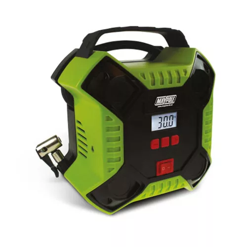 MAYPOLE - 12V AUTOMATIC DIGITAL AIR COMPRESSOR WITH LED LIGHT ...
