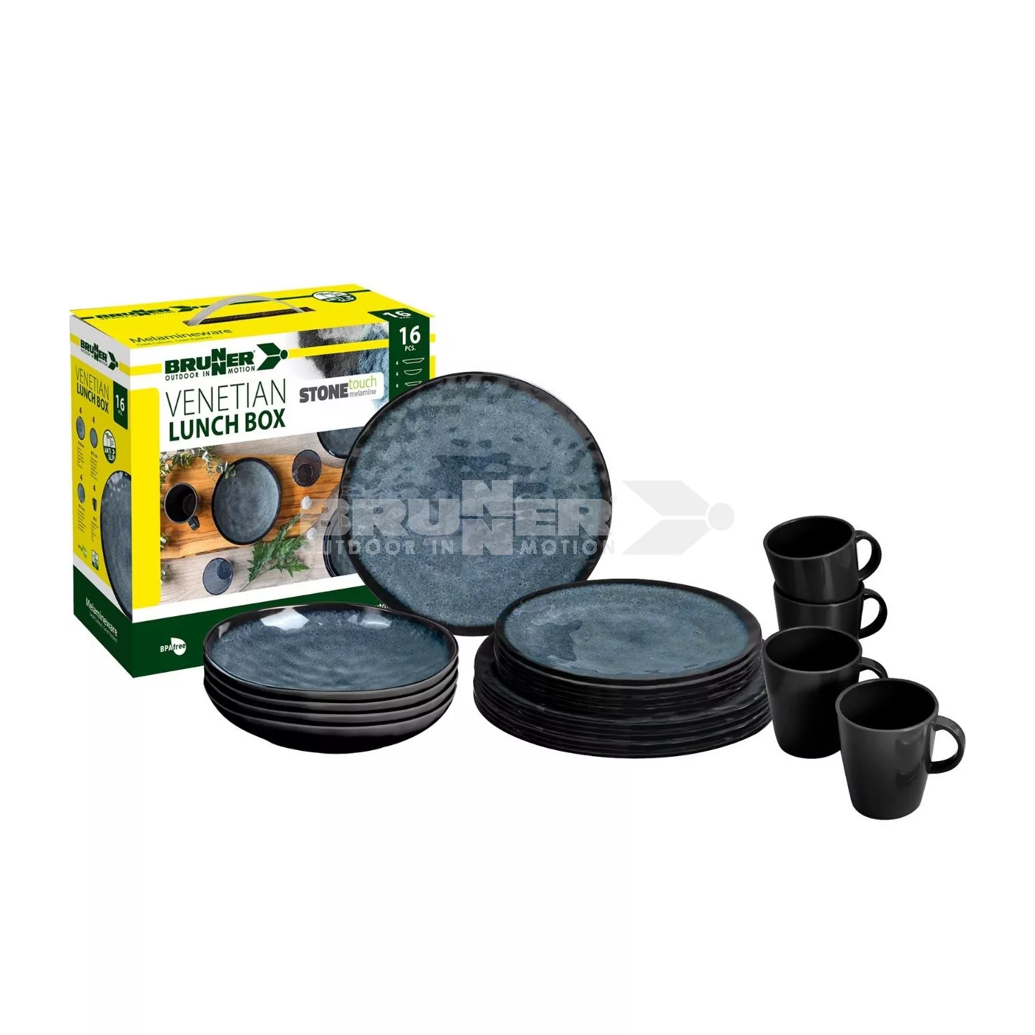 BRUNNER - VENETIAN 16 PIECE LUNCH BOX MELAMINE SET - Grantham's ...