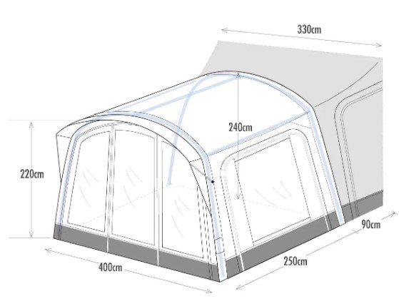 Westfield - Neptune 2.0 Driveaway Awning - Grantham's Accessory Shop