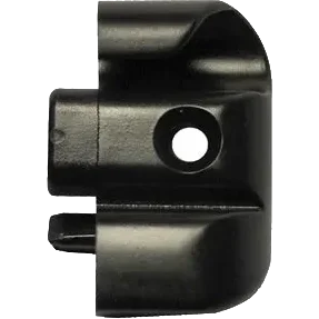 Polyplastic Black Hinge Bar End Cap R/H - Grantham's Accessory Shop