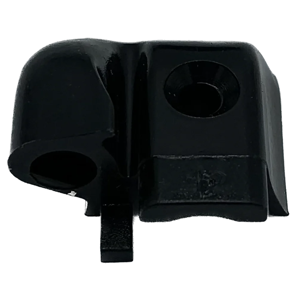 Polyplastic Black hinge bar end cap Left hand - Grantham's Accessory Shop